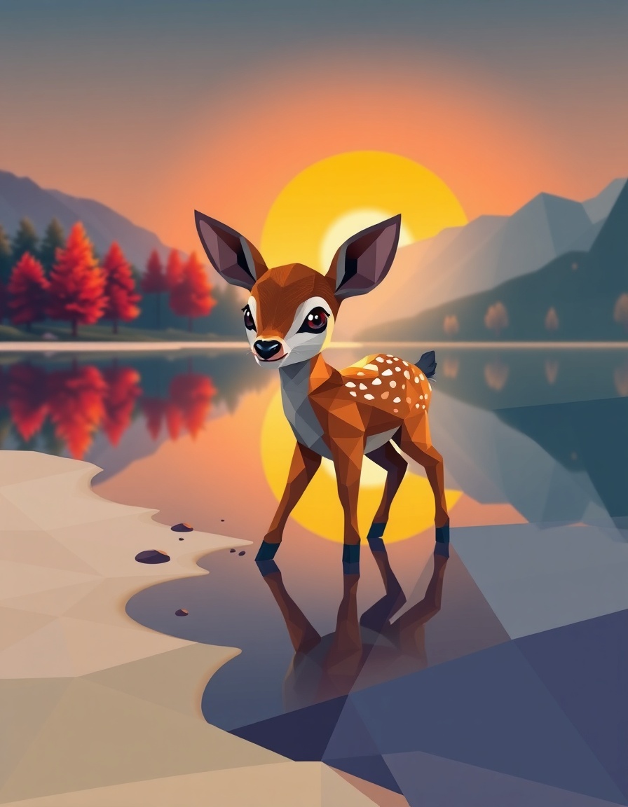 GenTube: Craft Your Own Polygon Nature Art